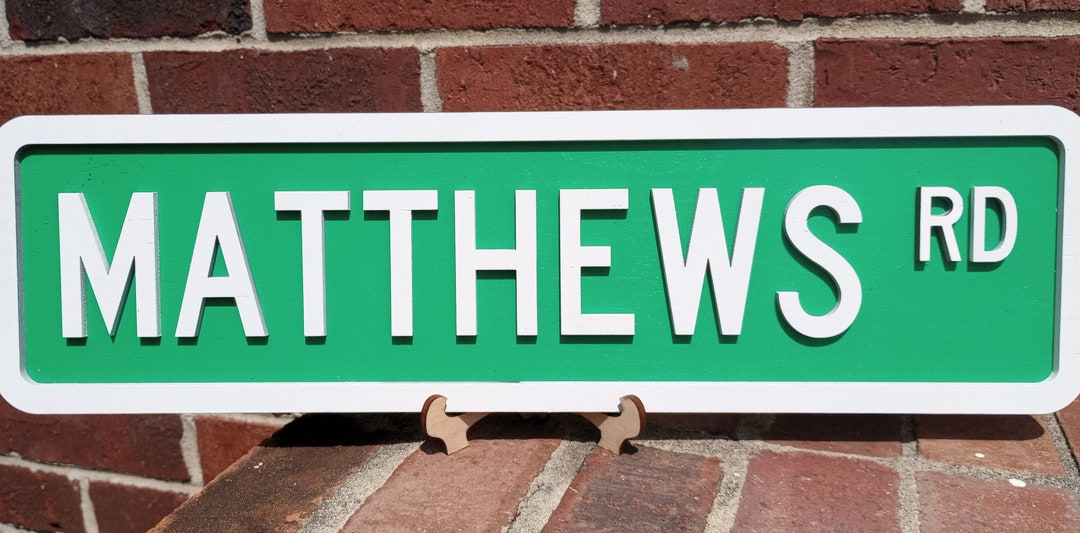 Custom Street Name Sign | Road Name Wall Decor | Personalized Home ...