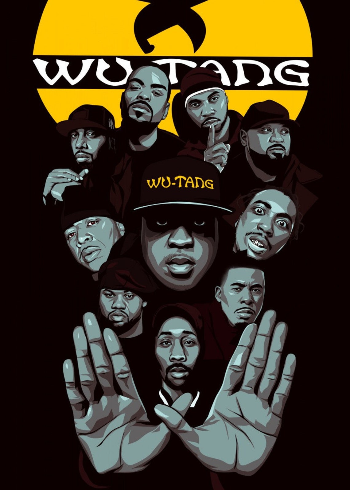Wu Tang Clan gloss poster 17x 24 | Etsy