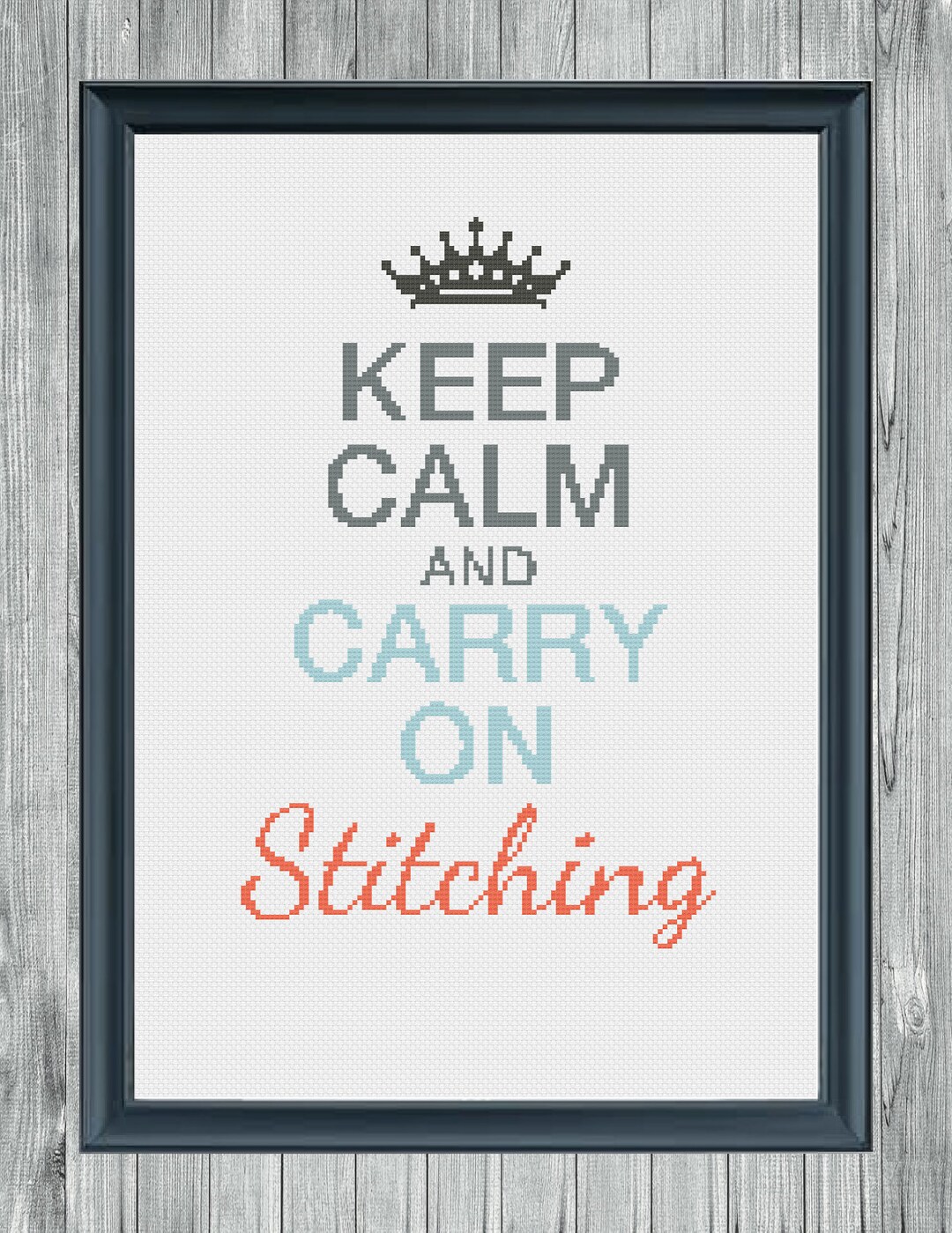 Keep Calm Cross Stitch Pattern PDF - Etsy