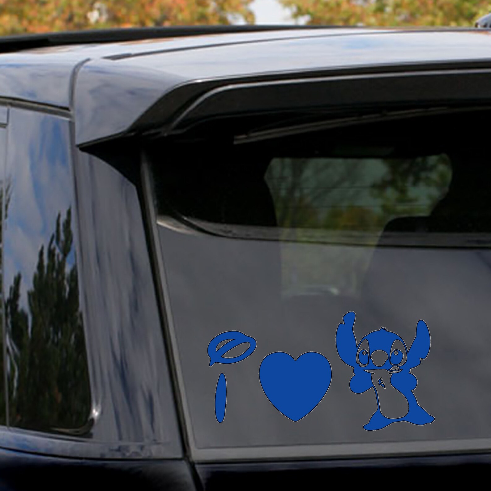 I love stitch car decal I heart stitch car decal lilo and | Etsy