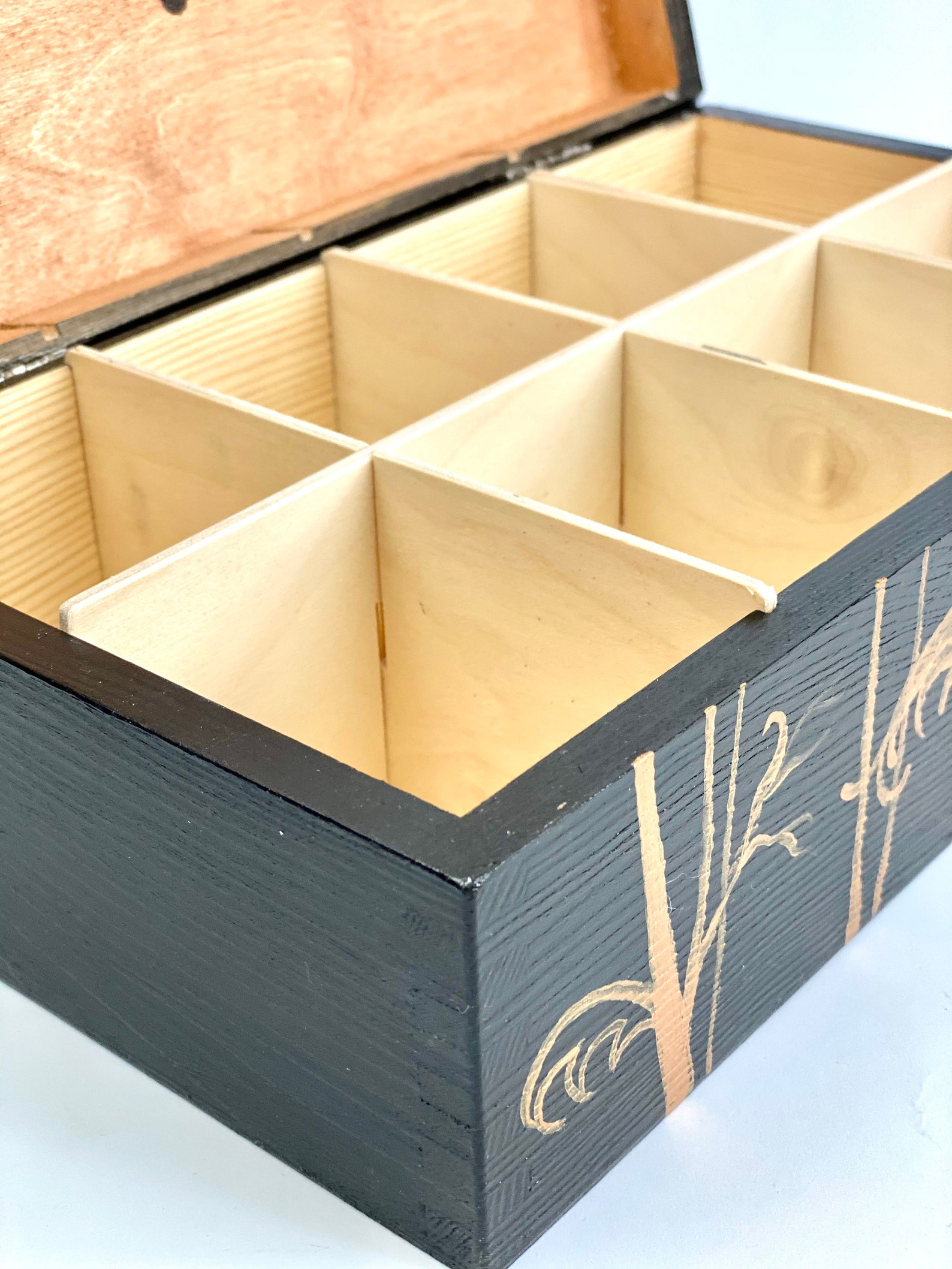 Tea Box Wood Wood Chest Tea Storage for Tea Bags Black Tea - Etsy