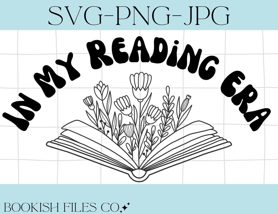 In My Reading Era Book PNG SVG JPG Digital File - Etsy