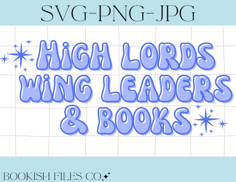 High Lords Wing Leaders & Books SVG PNG JPG Digital File Actor Fourth ...