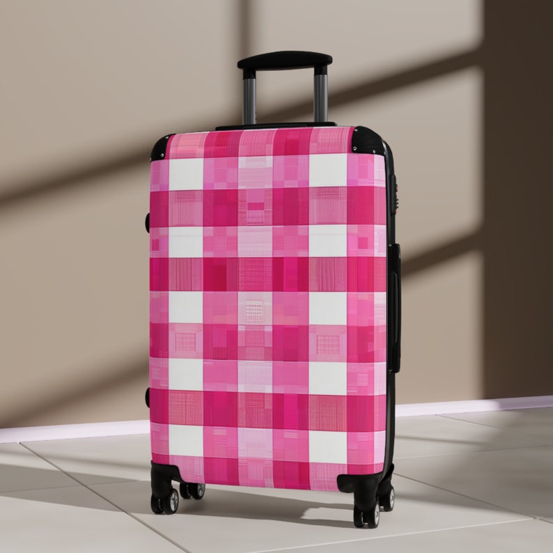 Checkers Suitcase With Wheels Travel Luggage Custom Suitcase for Women ...