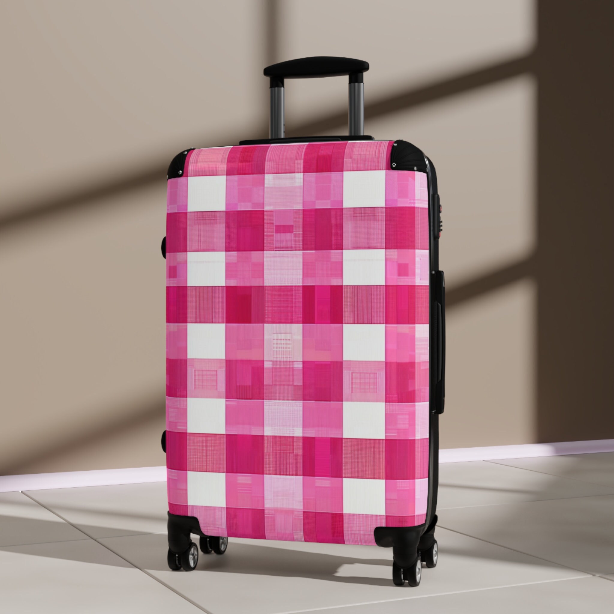Checkers Suitcase With Wheels Travel Luggage Custom Suitcase for Women ...