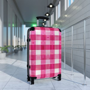 Checkers Suitcase With Wheels Travel Luggage Custom Suitcase for Women ...