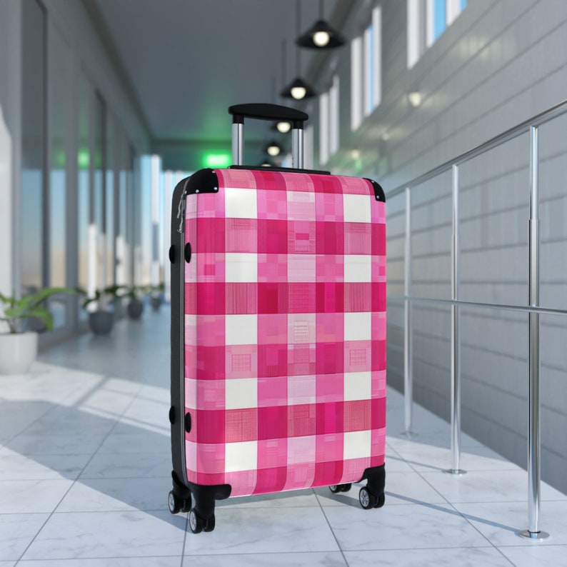 Checkers Suitcase With Wheels Travel Luggage Custom Suitcase for Women ...