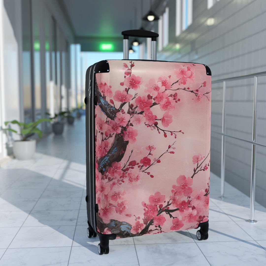 Cherry Blossom Custom Suitcase Travel Luggage 360-degree Wheels ...