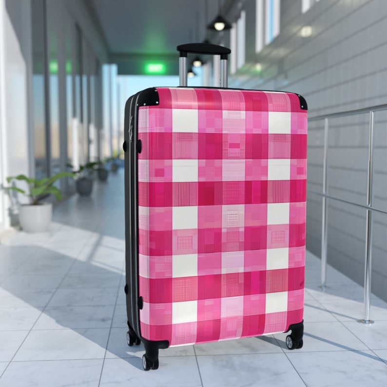 Checkers Suitcase With Wheels Travel Luggage Custom Suitcase for Women ...