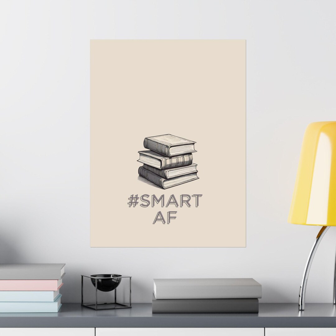 Book Lover Matte Vertical Posters Funny Reading Nook Wall Art Library ...