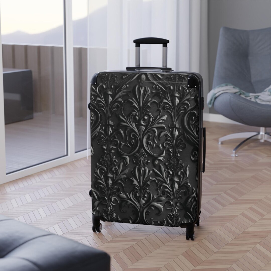 Gothic Suitcases Custom Travel Luggage With Wheels Gothic Rolling Bag ...