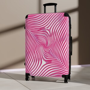 Pink Suitcase With Wheels Custom Suitcase for Women Personalized Gifts ...