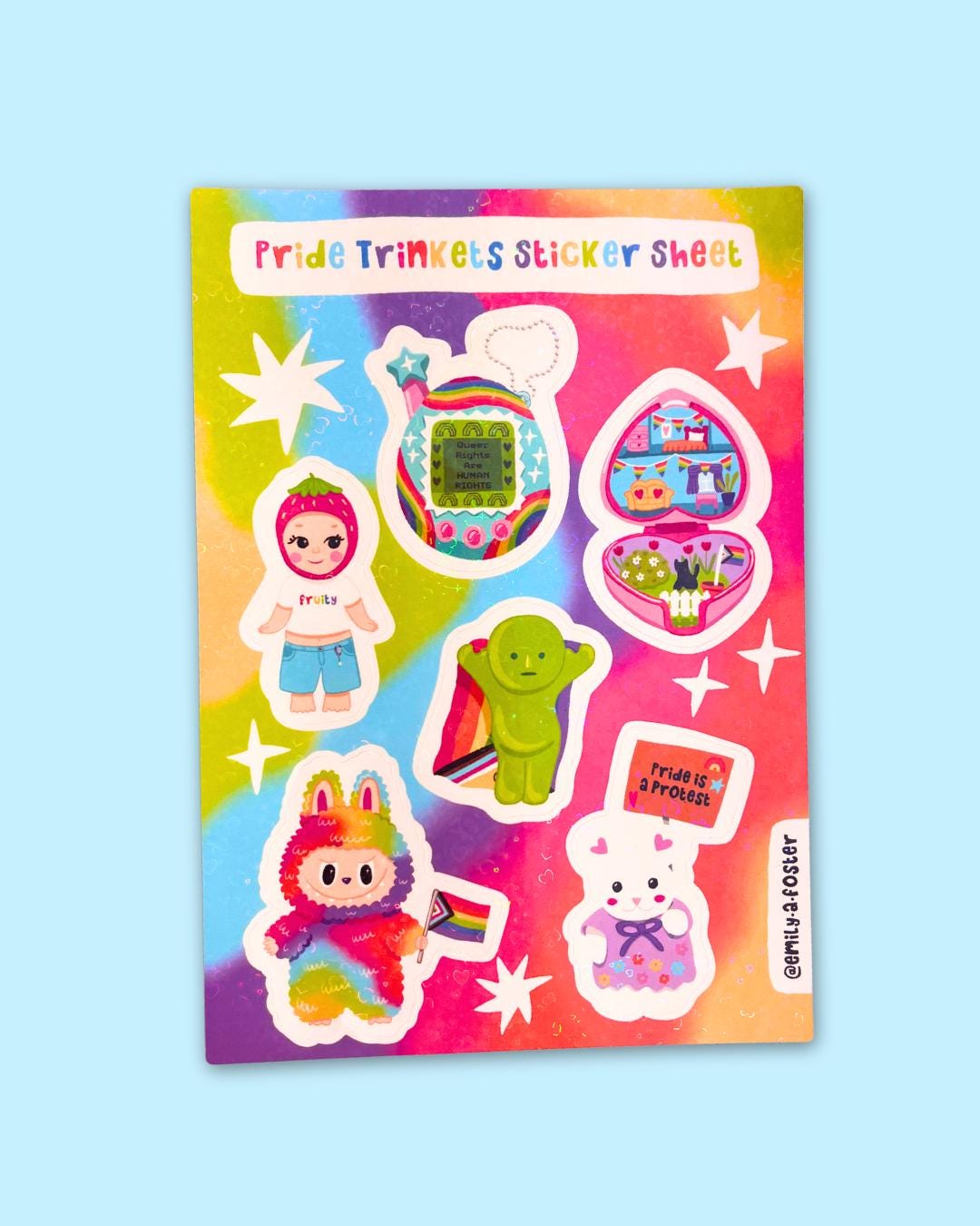 Pride Trinket Sticker Sheet - Etsy