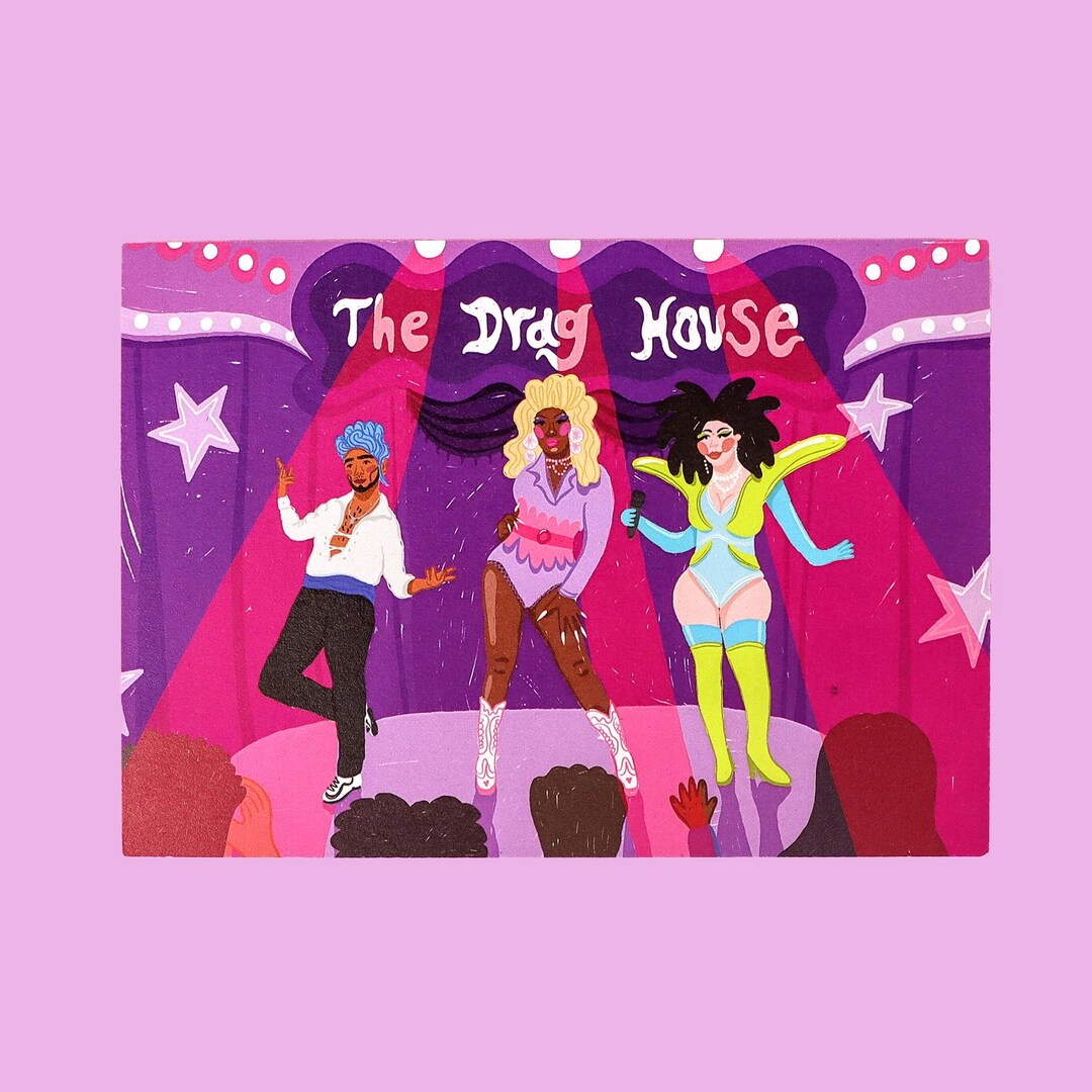The Drag House Art Print | Drag Queen King Queer Illustration LGBTQIA ...