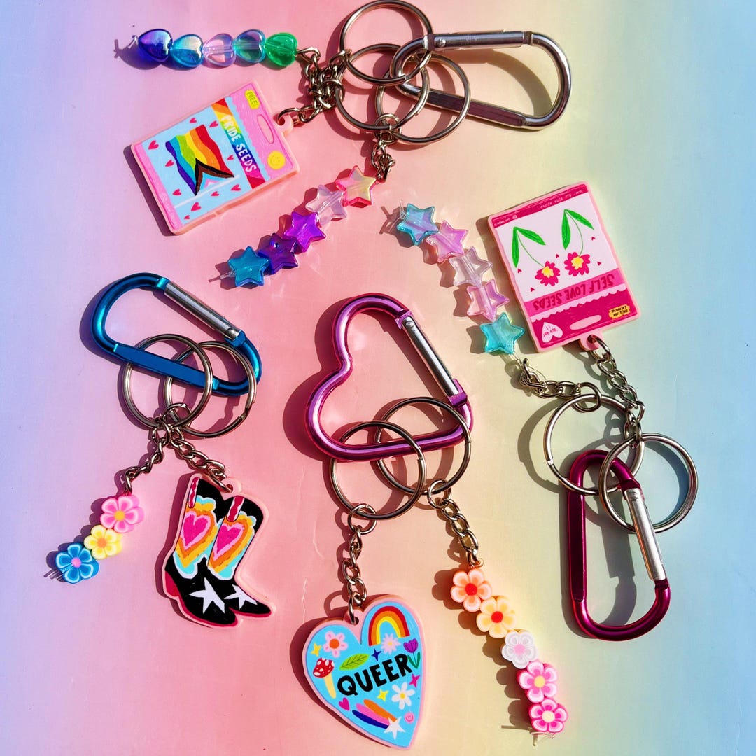 Build Your Own Carabiner | Lesbian Sapphic Queer Keychain Accessory ...
