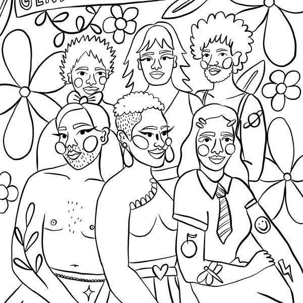 Lgbt Colouring - Etsy