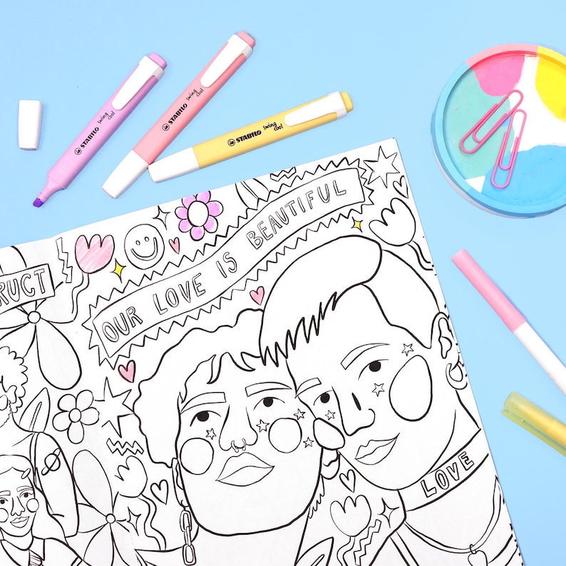 The Queer Joy Colouring Book - Etsy