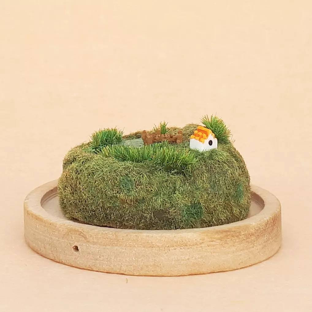 Miniature Pier Diorama. House With Miniature Lake. Unique Handmade ...