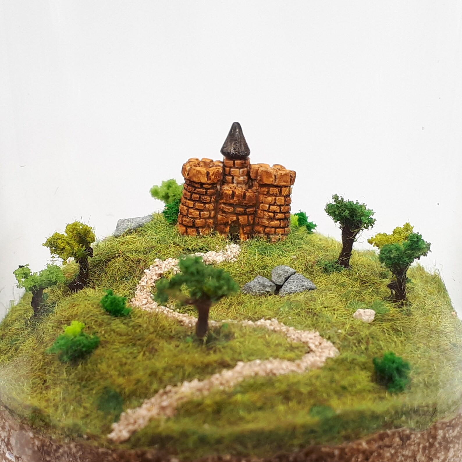 Miniature Castle Diorama. Medieval Castle. Castle Scene. Miniature ...