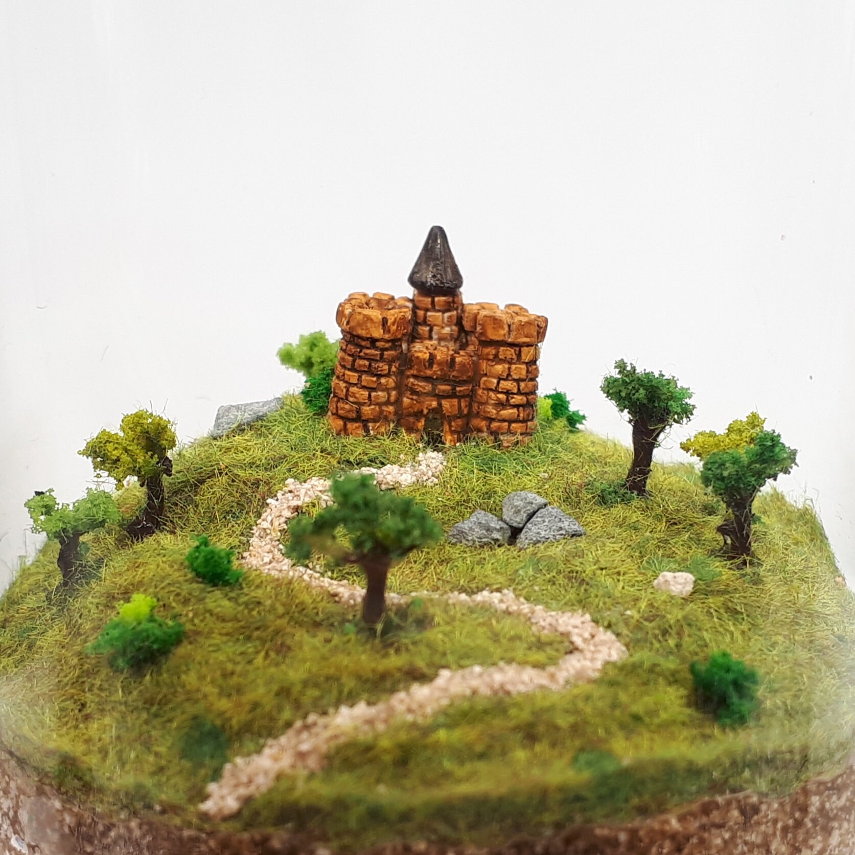 Miniature Castle Diorama. Medieval Castle. Castle Scene. Miniature ...