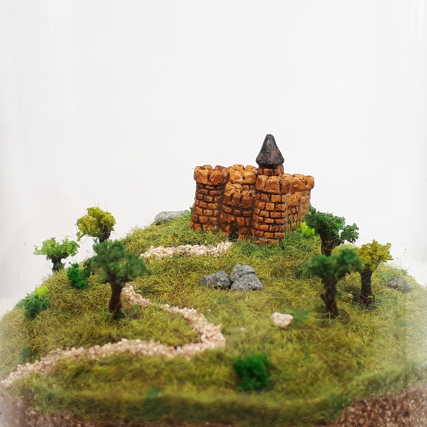 Miniature Castle Diorama. Medieval Castle. Castle Scene. Miniature ...