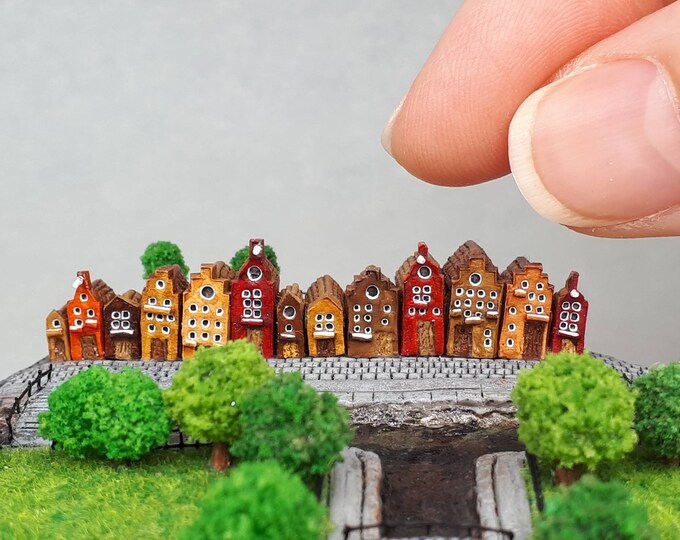 Miniature City Diorama. Handmade Amsterdam Canals. Polimer Clay ...