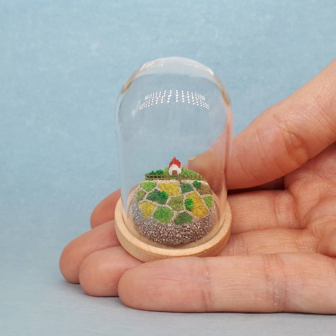 Sown Fields Diorama. Miniature Diorama. Diorama Field. Miniature Farm ...