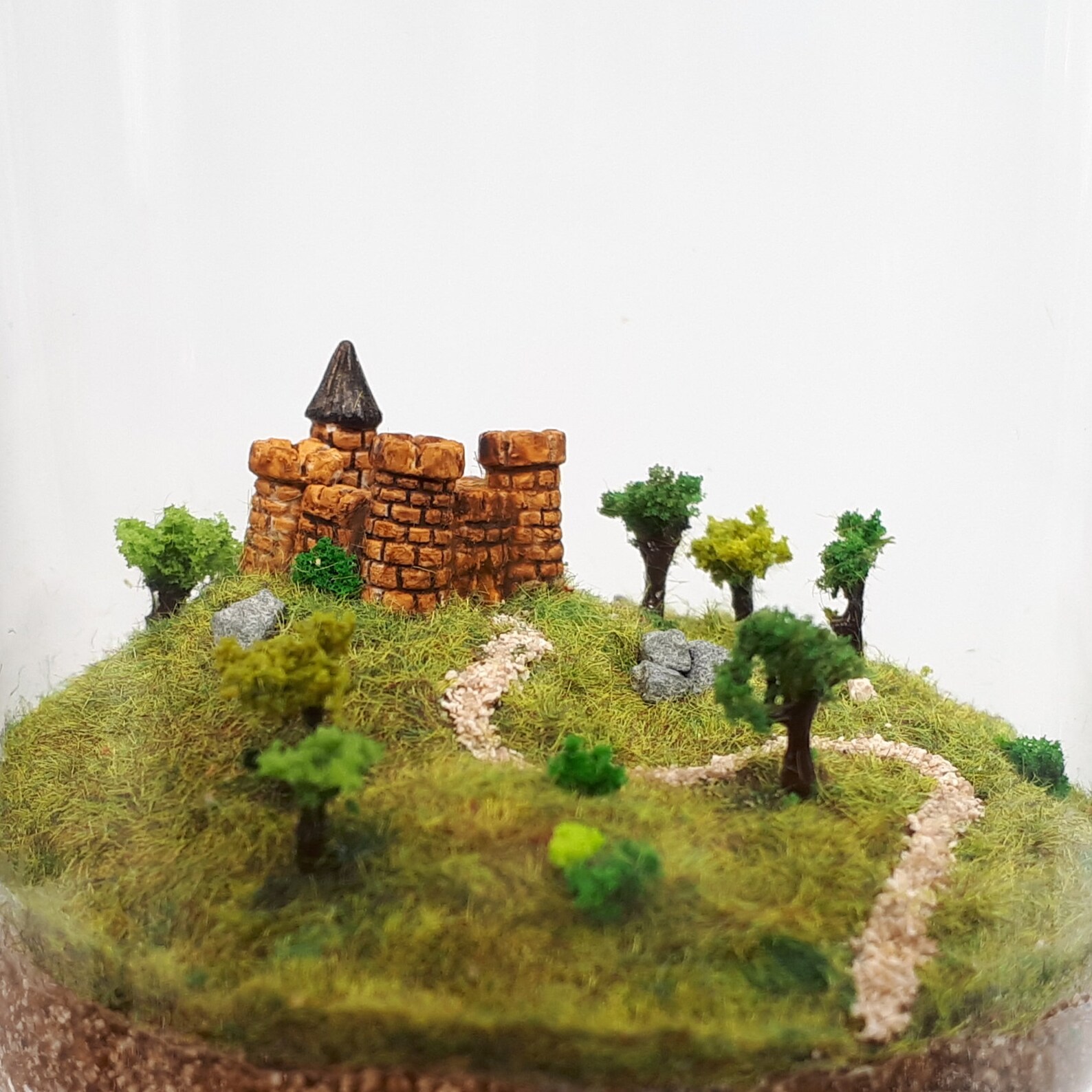 Miniature Castle Diorama. Medieval Castle. Castle Scene. Miniature ...