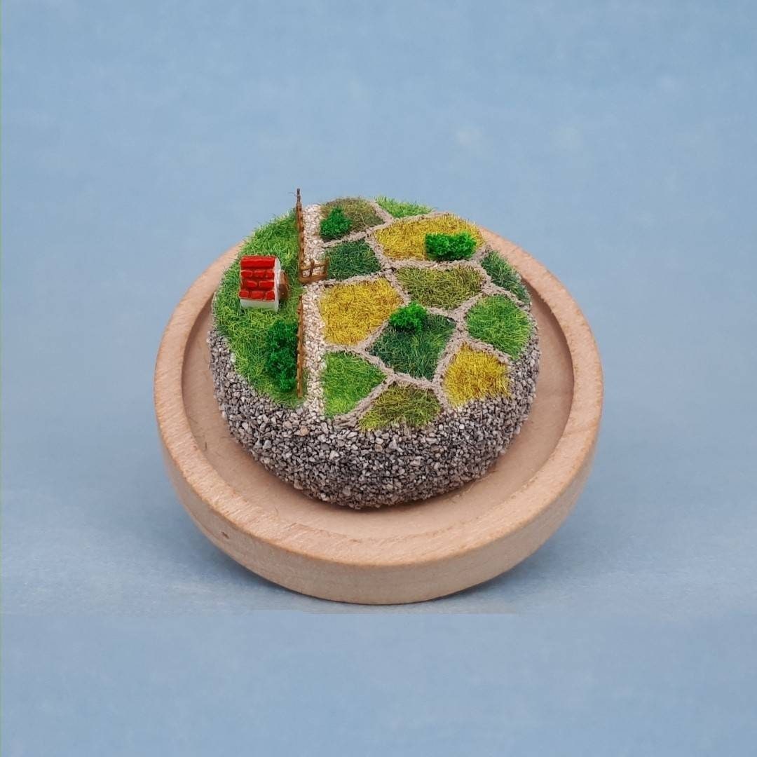 Sown Fields Diorama. Miniature Diorama. Diorama Field. Miniature Farm ...