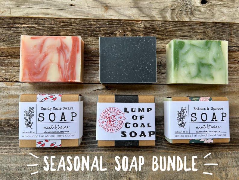 Holiday Soap Bundle, Cold Process Handcrafted Artisan Soap - Etsy