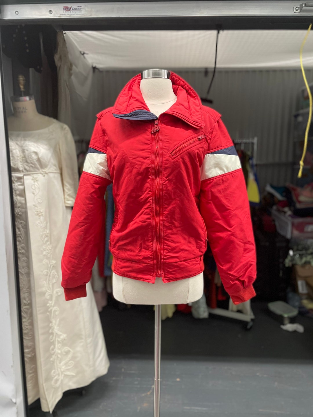 1980-90s White Stag Ski Jacket Red S/M - Etsy