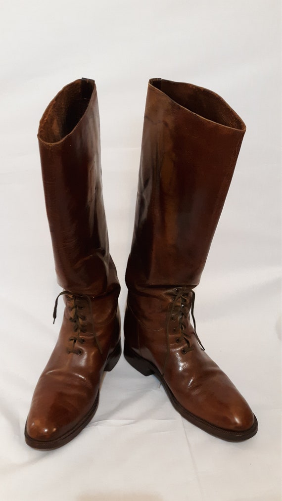Vintage English Riding Boots. Custom Made UK8-W | Etsy