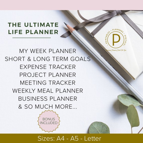 The Ultimate Life Organizer How To ORGANIZE Your Life In A Planner!