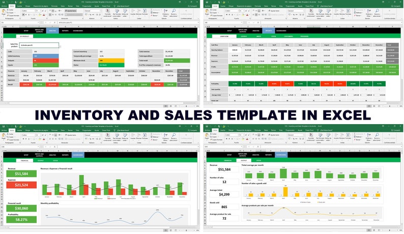 7 Pack Professional Excel Templates - Etsy