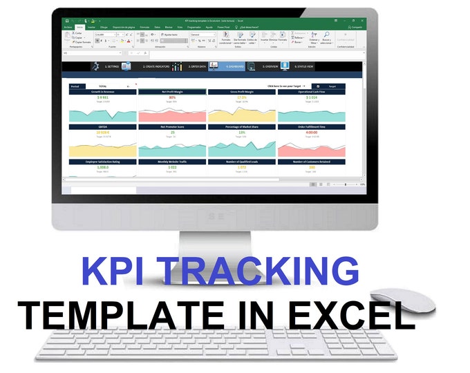 Ultimate KPI Dashboard Daily, Monthly Annual KPI Metrics Tracker ...