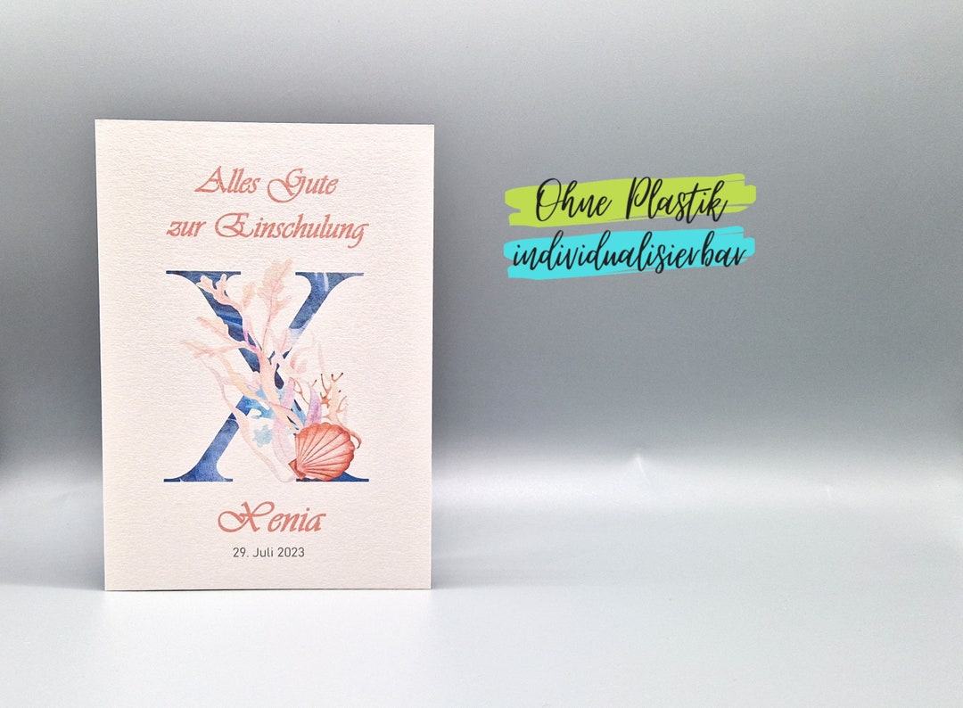 Card Enrollment Personalized With Name Date - Etsy