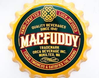 Customizable Bottle Cap Sign - Etsy