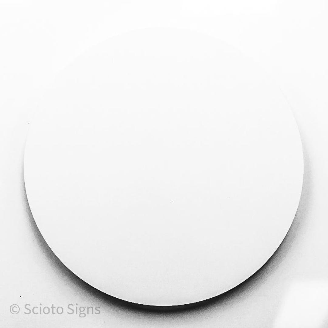 Custom Flat Metal Circle Sign - Etsy