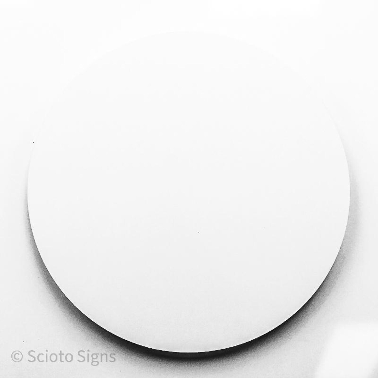 Custom Flat Metal Circle Sign - Etsy
