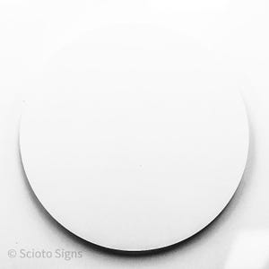 Custom Flat Metal Circle Sign - Etsy