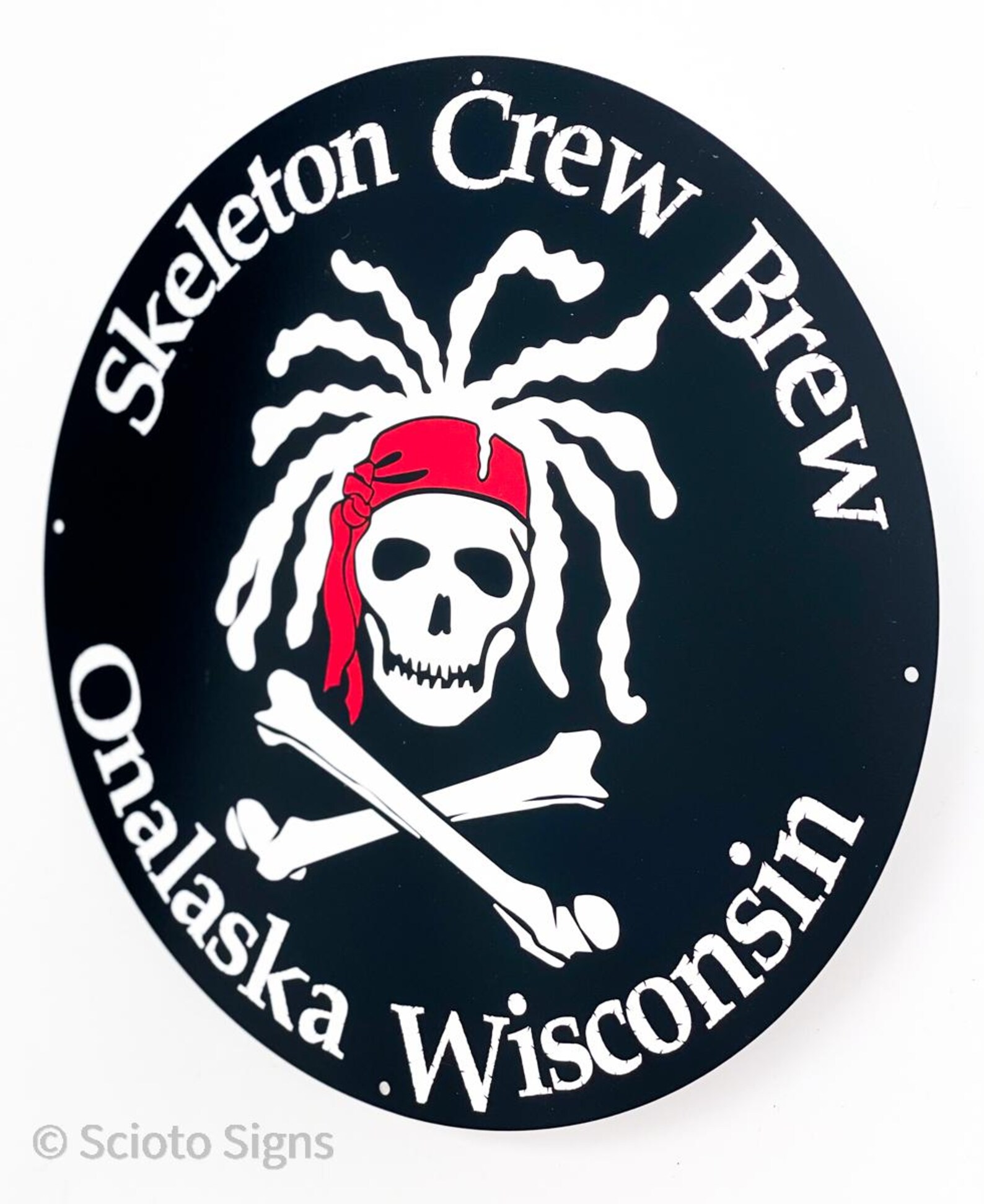Custom Flat Metal Circle Sign - Etsy