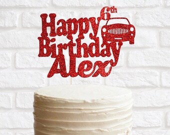 Off Road Cake Topper, off Road Truck Cake Topper, Personalized Jeep ...