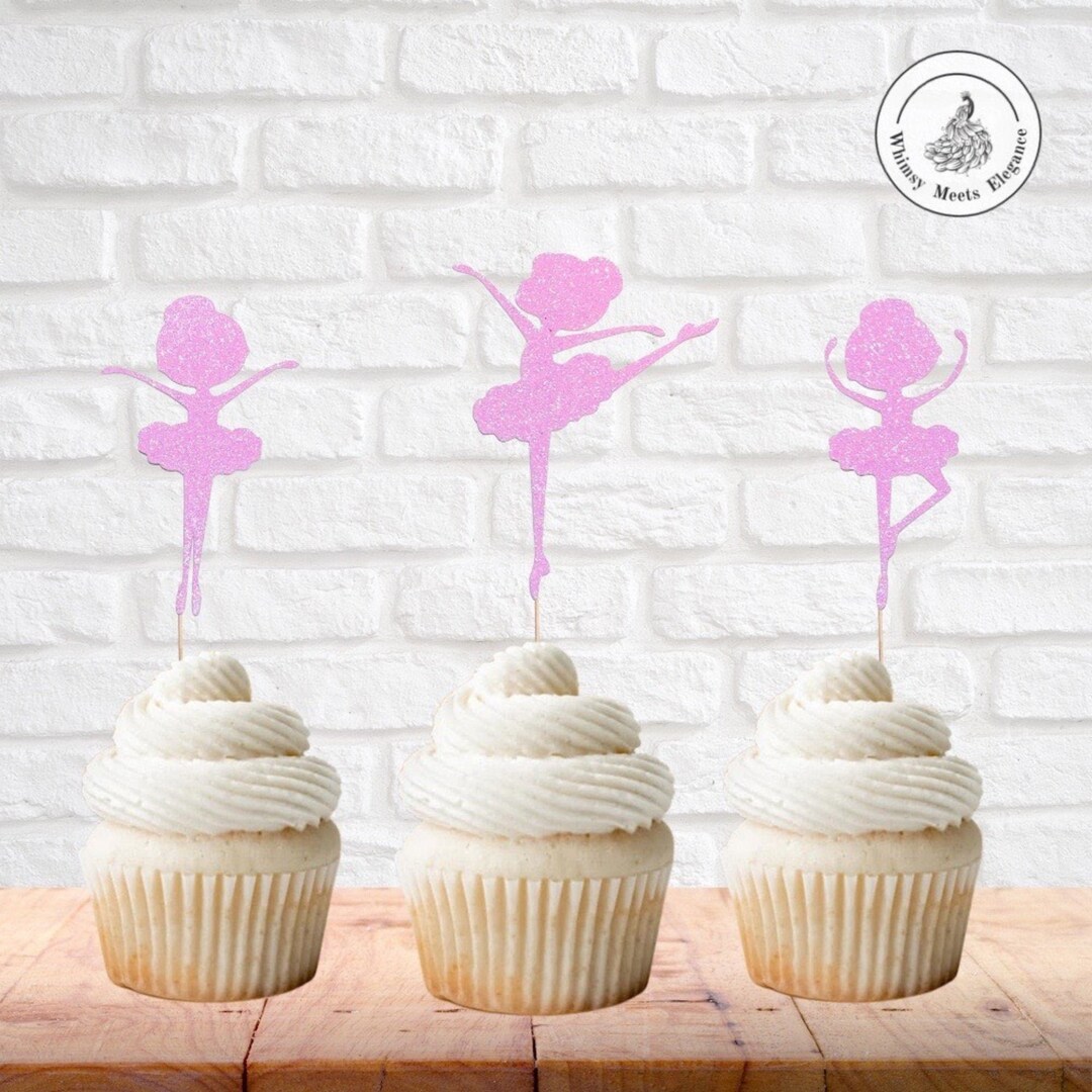 Ballerina Cupcake Topper Ballerina Topper Ballerina Birthday Topper ...