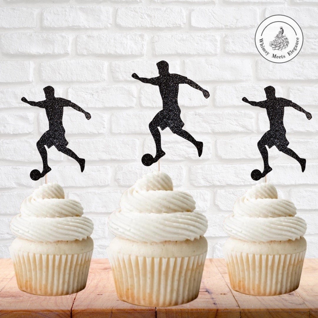 Soccer Player Cupcake Topper - Football Player Topper - Sports Topper ...