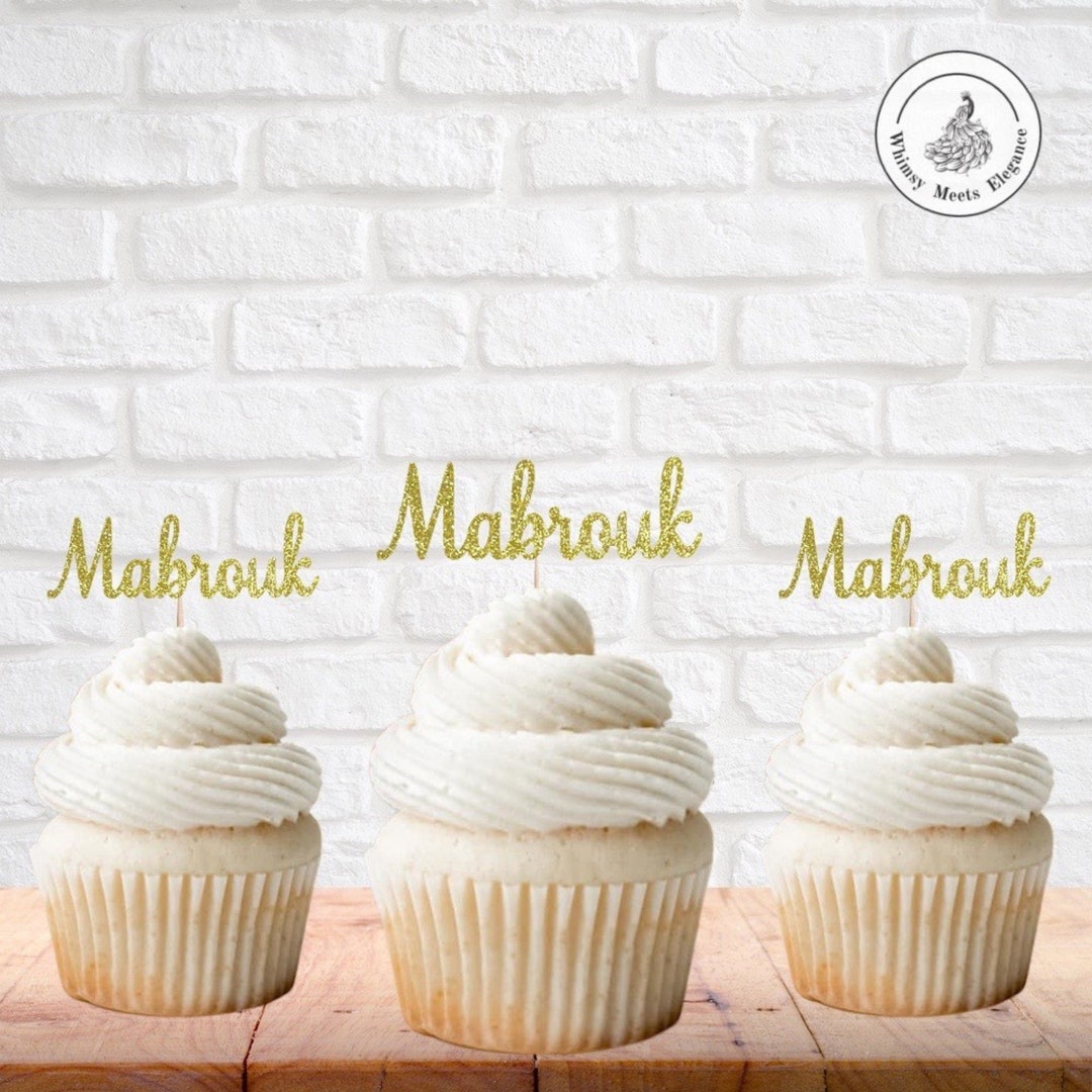 Mabrouk Cake Topper - Congrats Topper - Congratulations Topper ...