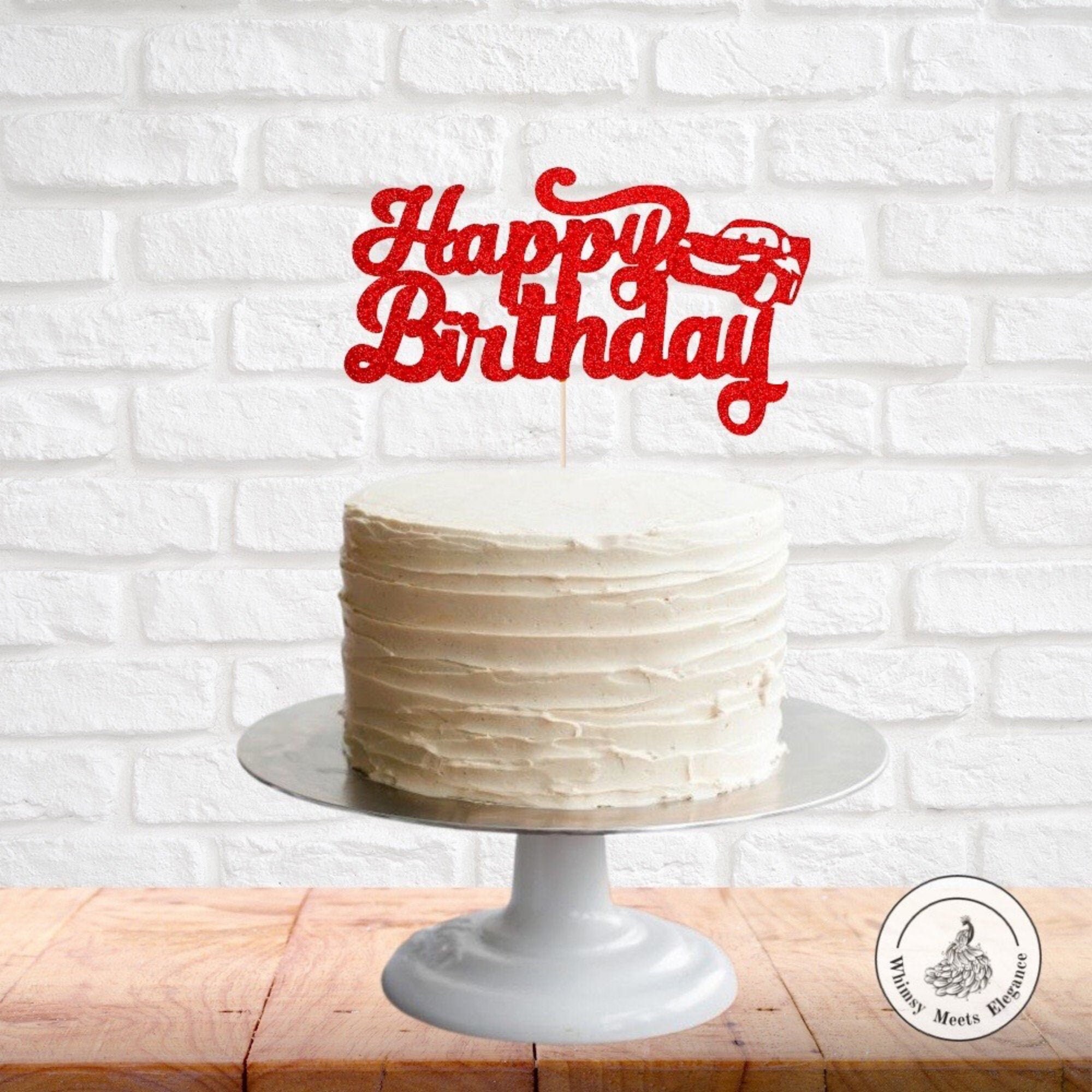 Car Topper Car Cake Topper Birthday Cake Topper Glitter | Etsy