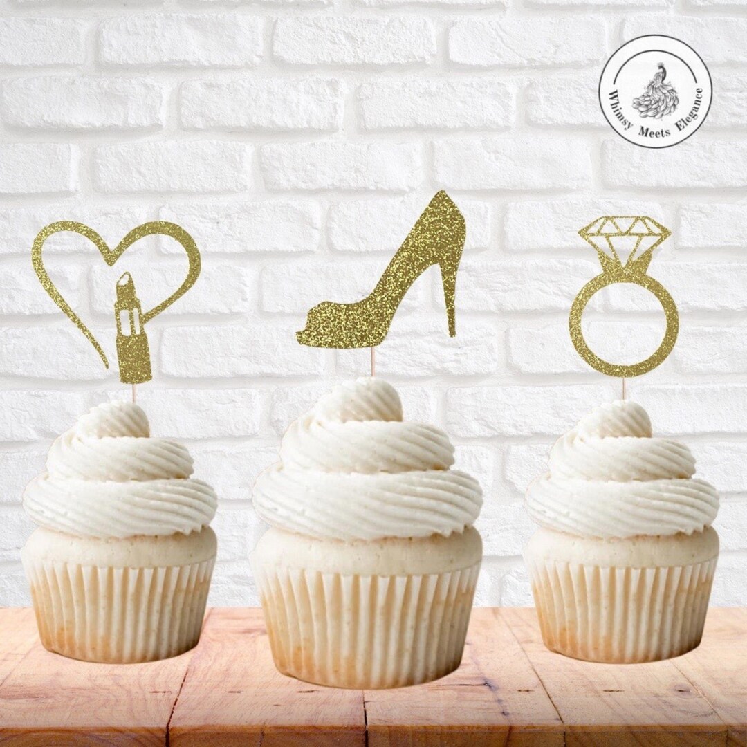 Fashionista Cupcake Toppers Birthday Cupcake Toppers Bridal Shower ...