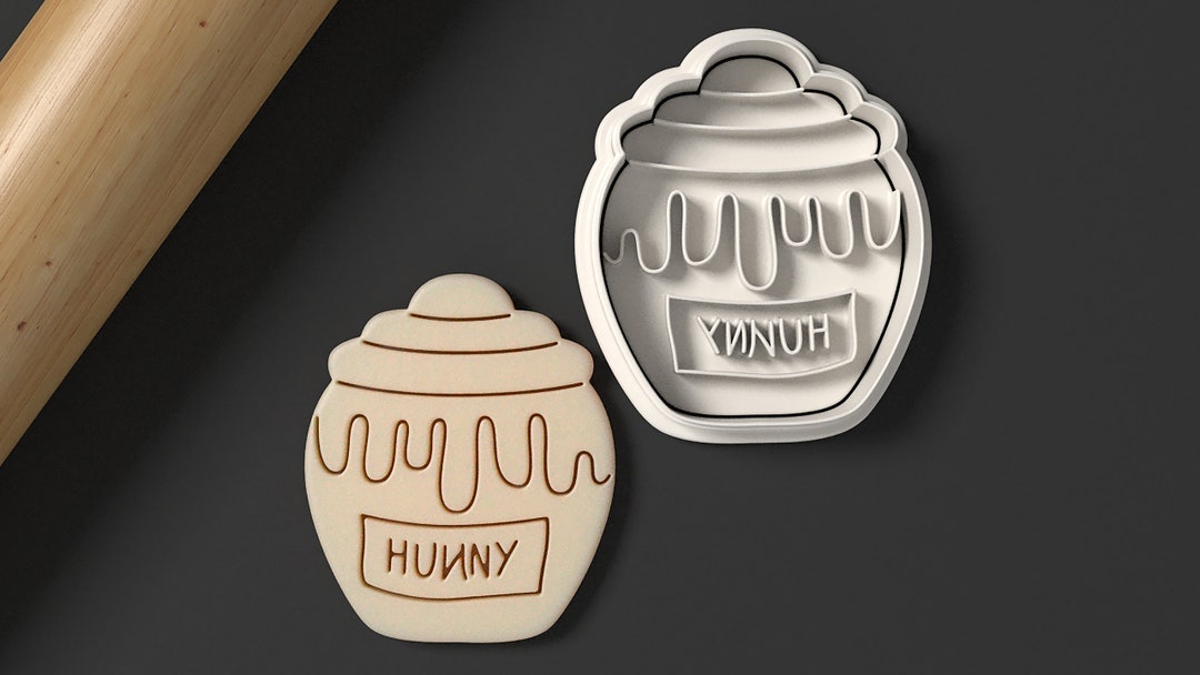 Honey Pot Cookie Cutter and Stamp Set Cookie and Fondant Cutter and ...