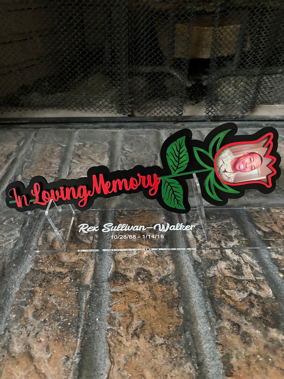 In Loving Memory Rose Memorial Loved One Memory Gift Rest in - Etsy