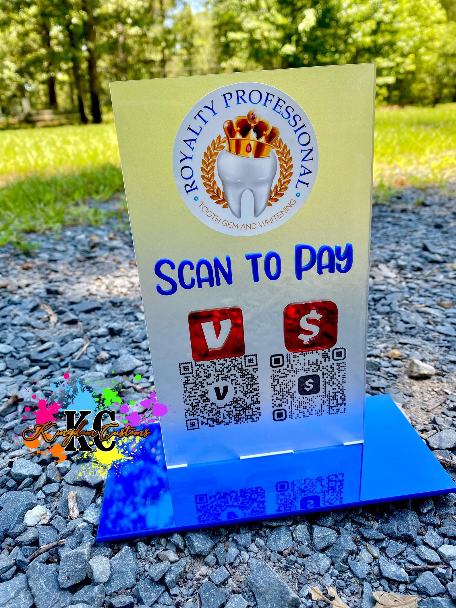 Rectangle Acrylic Payment Option Sign Cashapp Scan Me Scan - Etsy